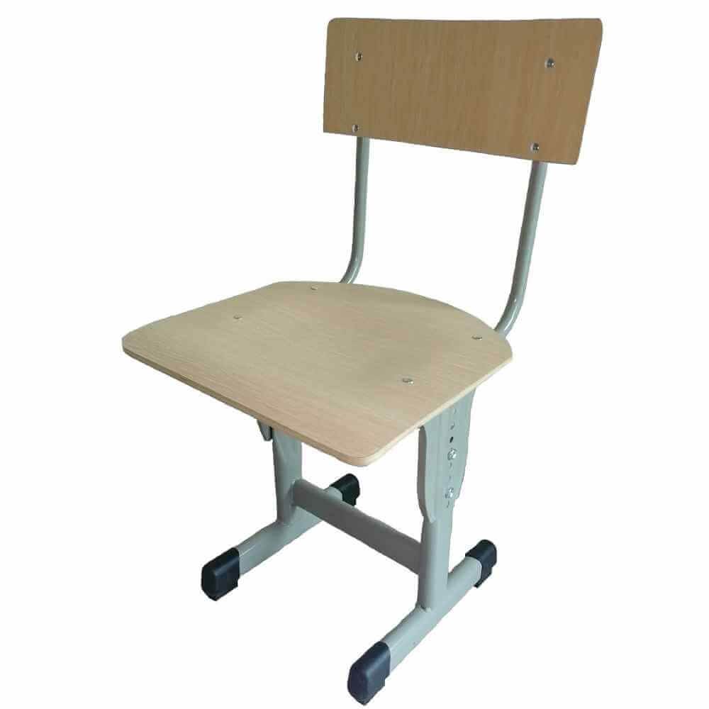 Scaun scolar reglabil METAL-lemn 370x400xh460 mm UNIVERSAL 2 B4U ...